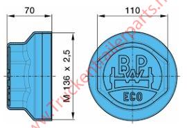 Hub cap BPW 03.212.25.33.0
